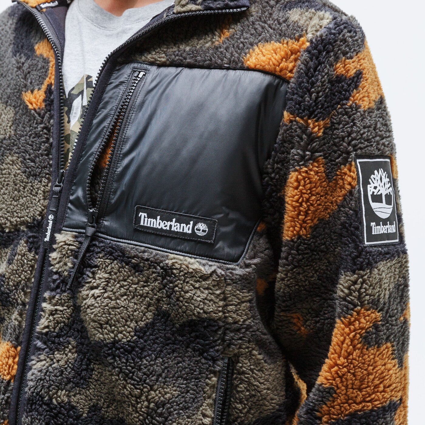 TIMBERLAND POLAR YC CAMO SHERPA FLEECE JACKET TB0A2AW9AQ01 | kolor ...