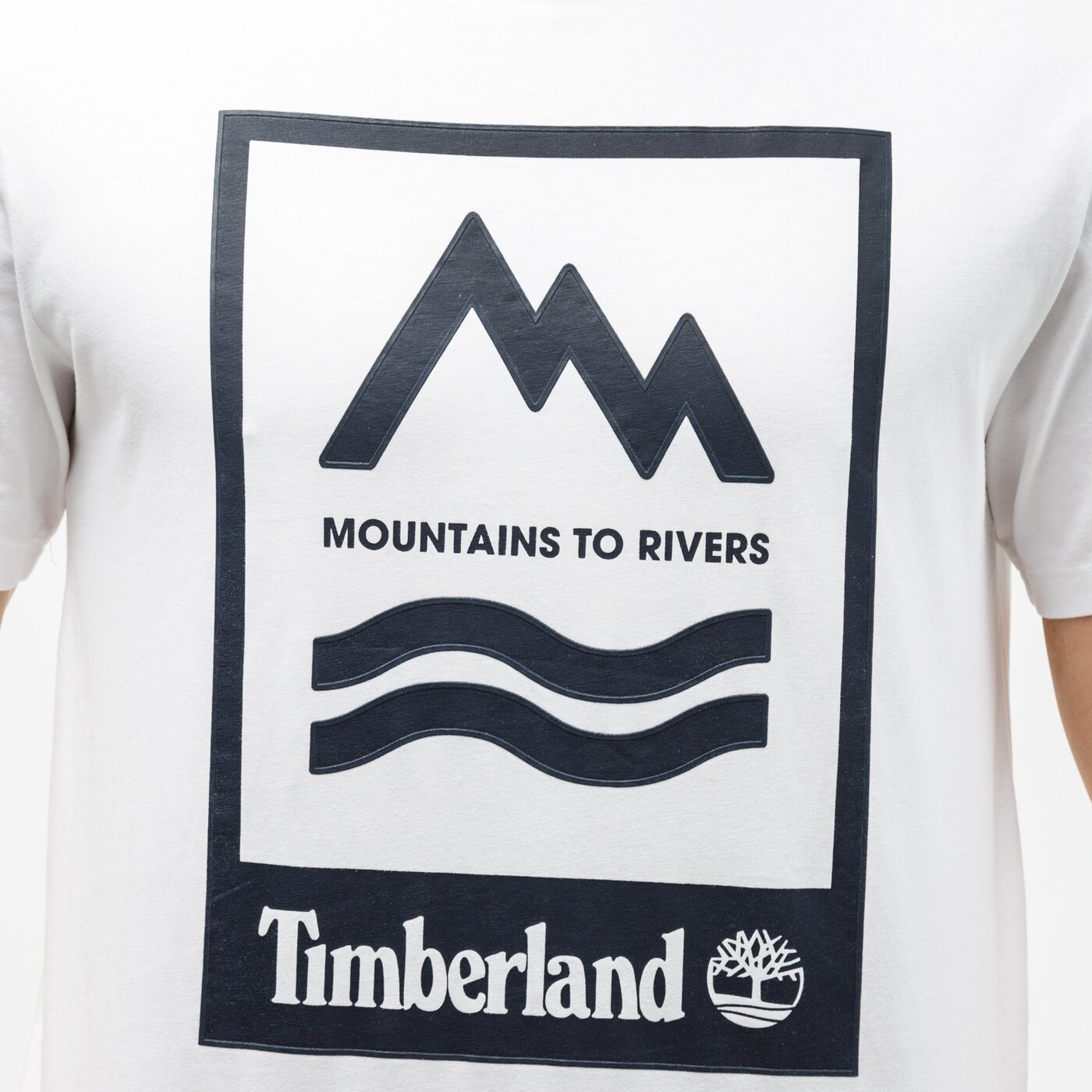 TIMBERLAND T-SHIRT MTR PRINT CREW TEE REG TB0A2FNH1001 | kolor biały ...