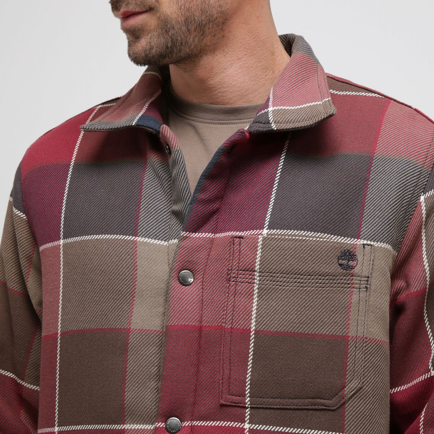 TIMBERLAND KOSZULA SHERPA LINED PLAID OVERSHIRT TB0A6UX2EIF1 | kolor ...