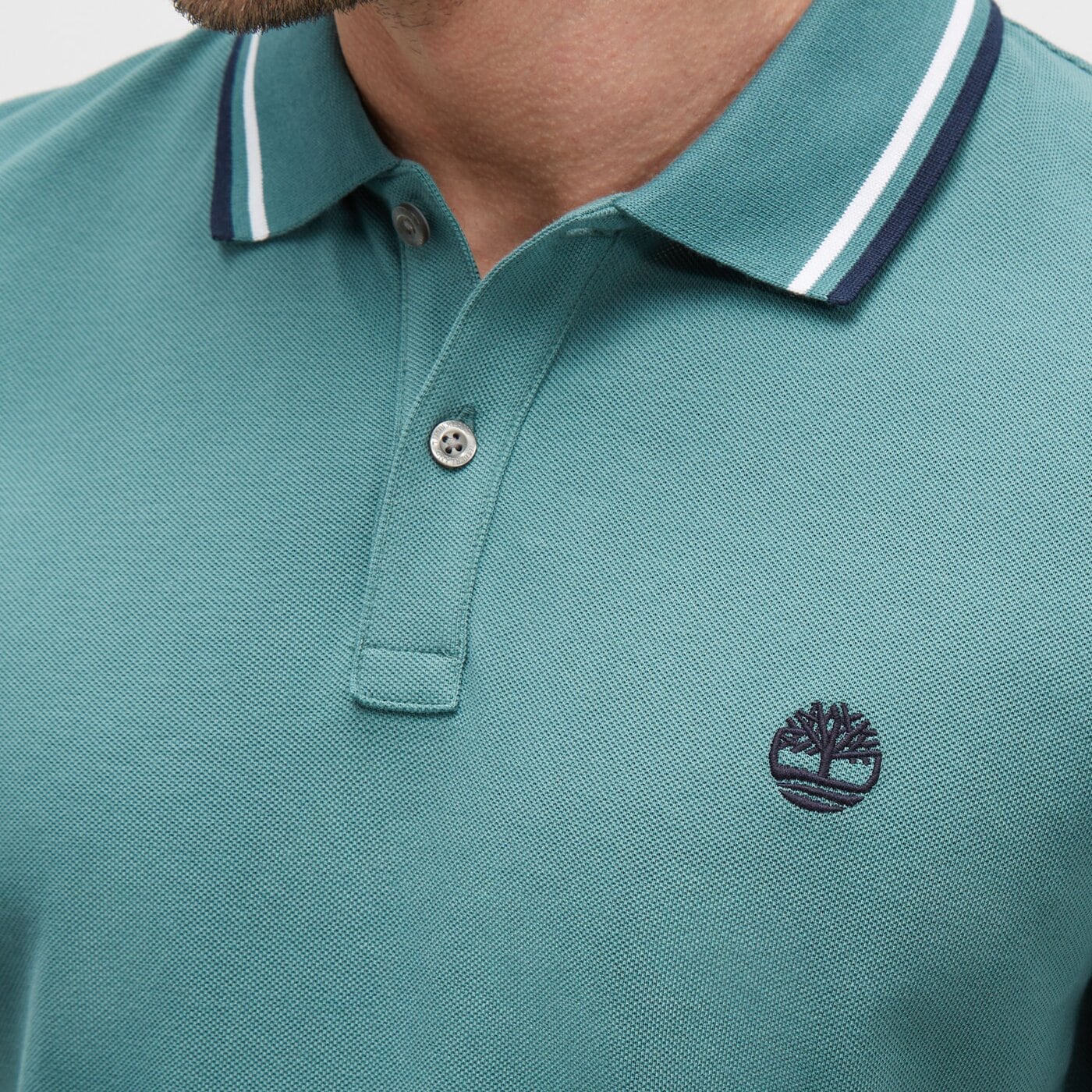 TIMBERLAND POLO TFO LOGO TIPPED SHORT SLEEVE POLO TB0A2DS9CL61 | kolor ...