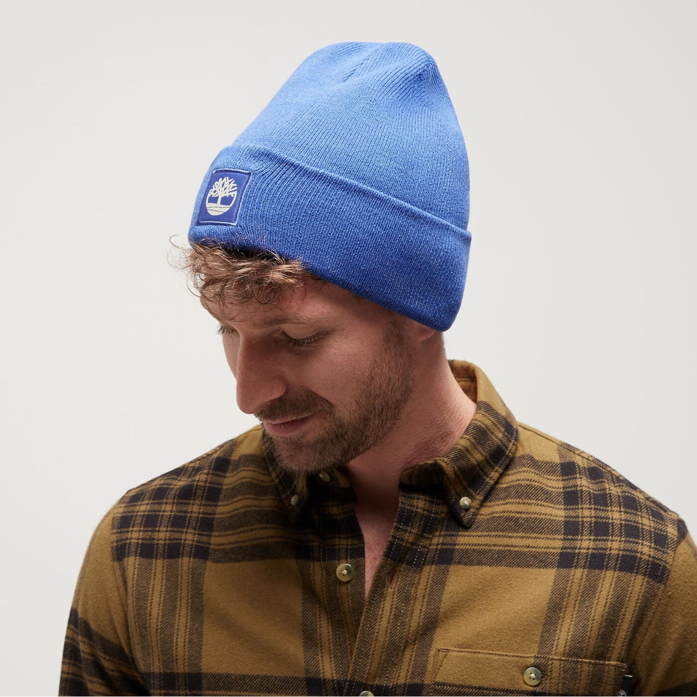 TIMBERLAND CZAPKA CUFFED BEANIE WITH TONAL PATCH TB0A61BXEFQ1 | kolor niebieski | Kobiety ...