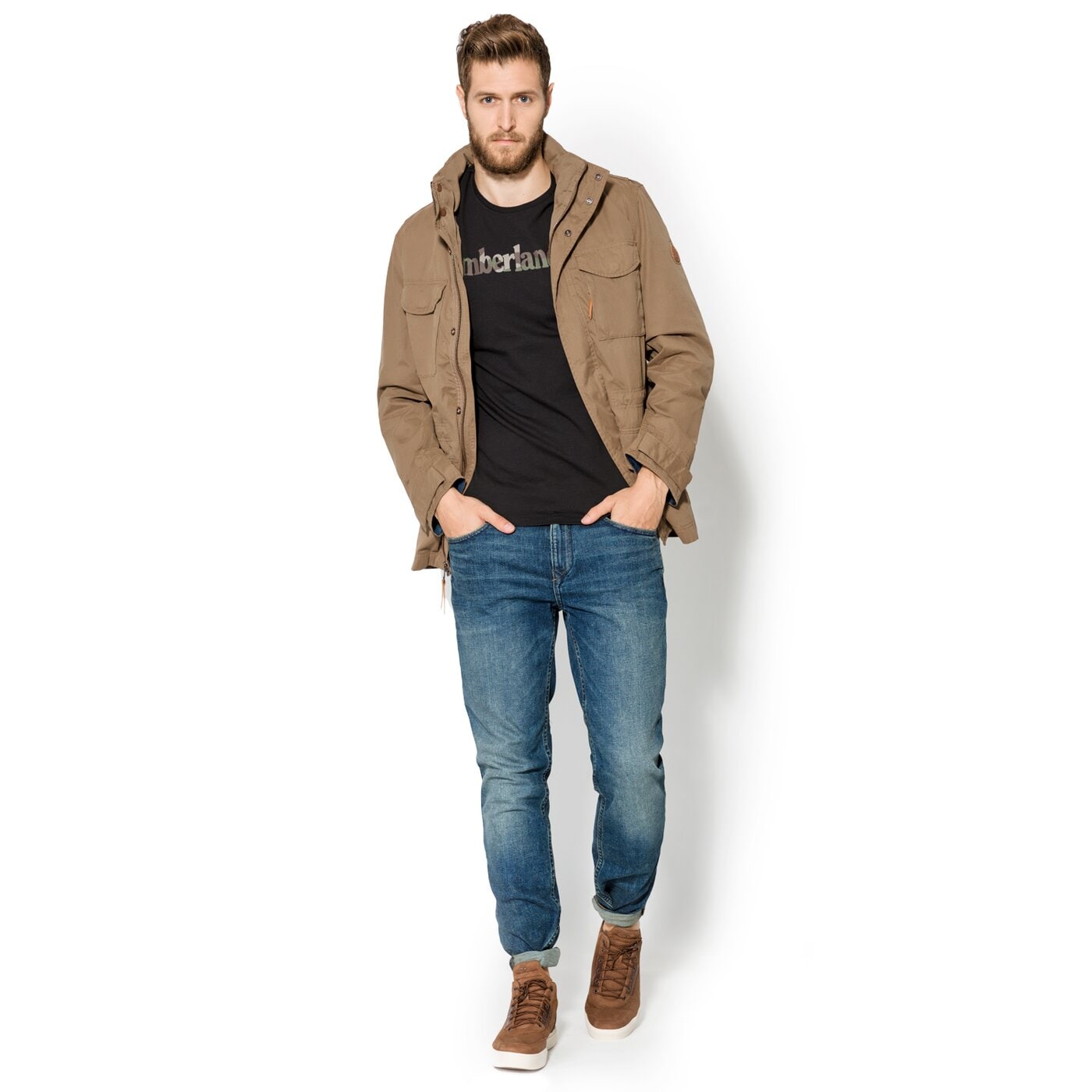 TIMBERLAND KURTKA M65 MT DAVIS CLS A1NYC244 | kolor BRĄZOWY | Mężczyźni ...