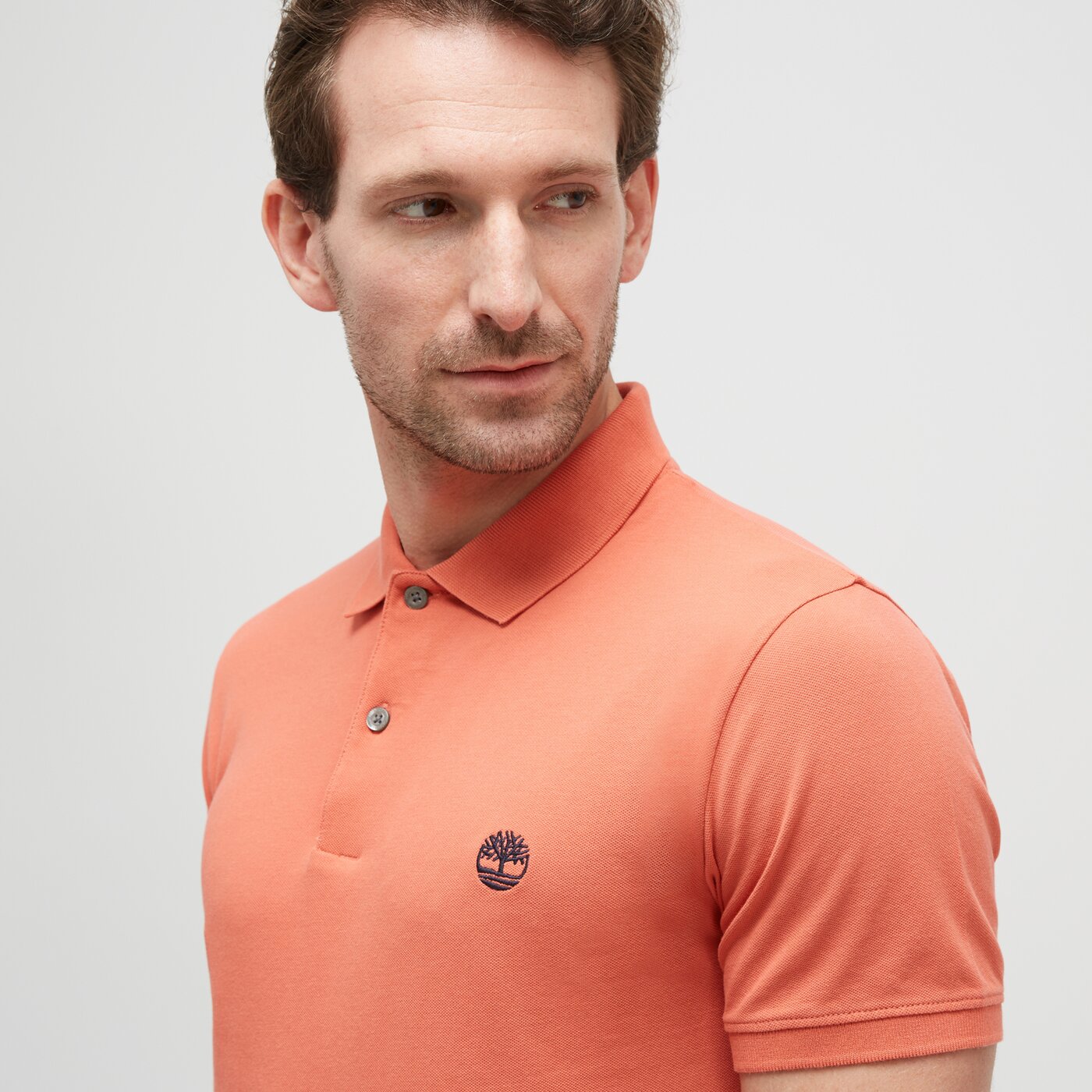 TIMBERLAND POLO SHORT SLEEVE STRETCH POLO TB0A2DJEEI41 | kolor czerwony ...