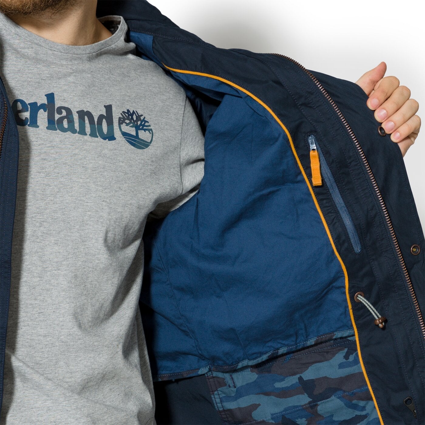 TIMBERLAND KURTKA M65 MT DAVIS CLS A1NYC433 | kolor granatowy ...