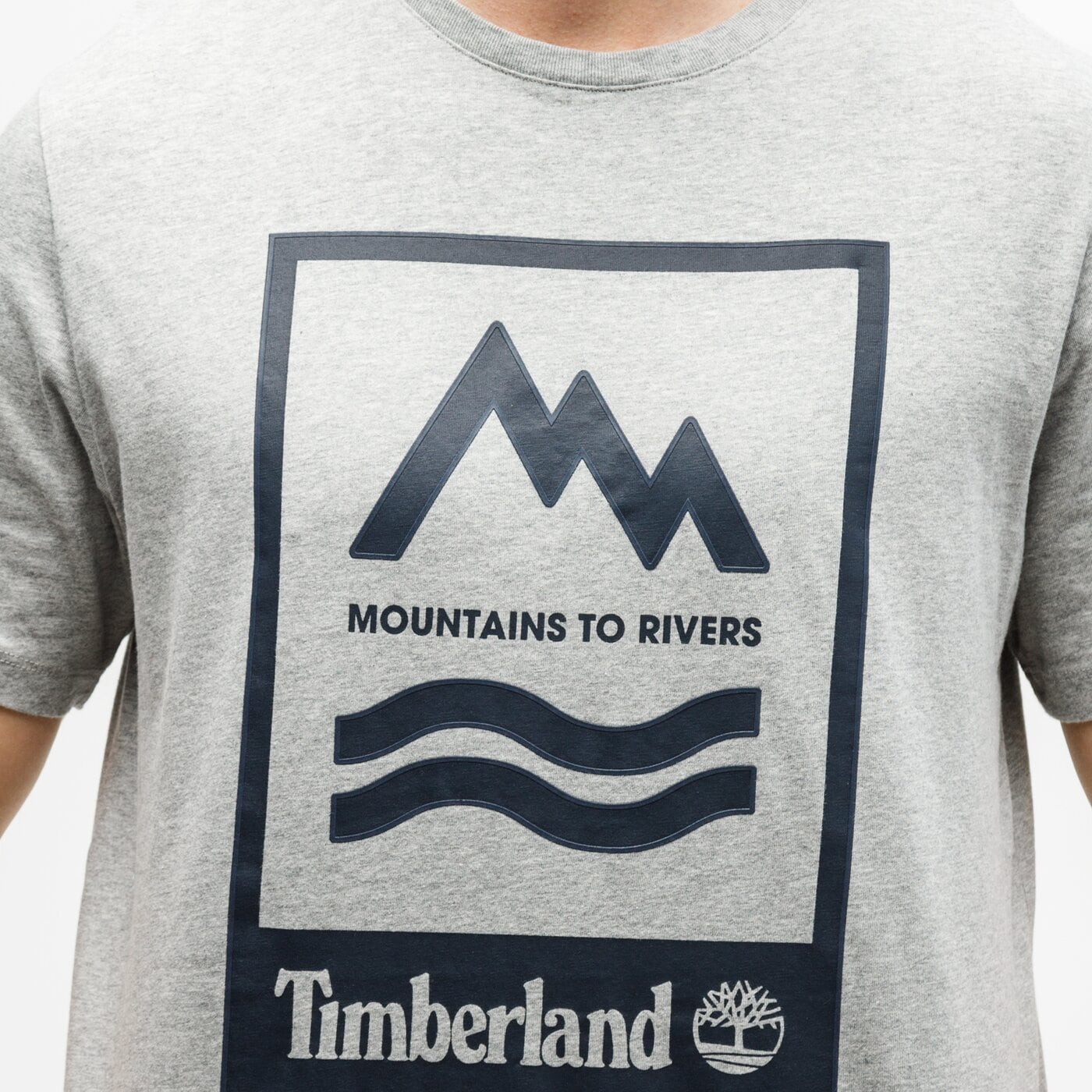 TIMBERLAND T-SHIRT MTR PRINT CREW TEE REG TB0A2FNH0521 | kolor szary ...