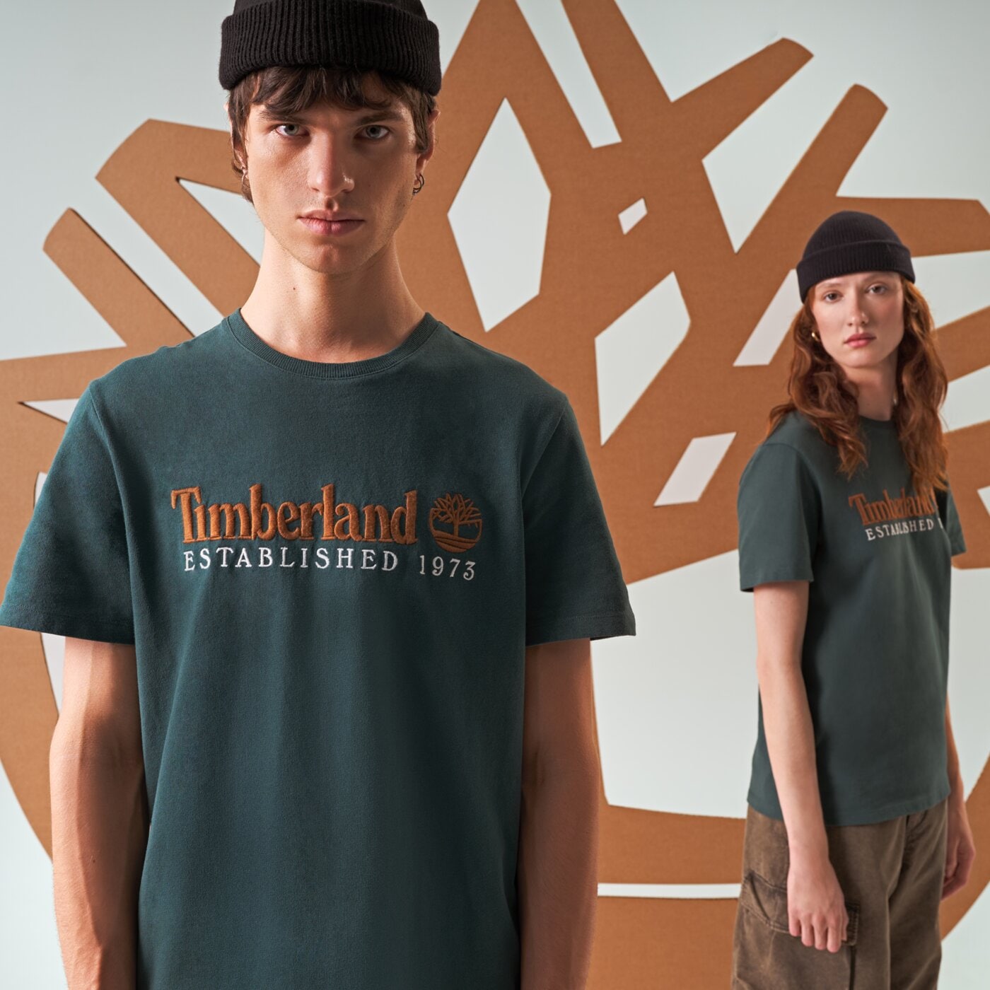 TIMBERLAND T-SHIRT ESTABLISHED 1973 TEE TB0A6SE13171 | kolor zielony ...